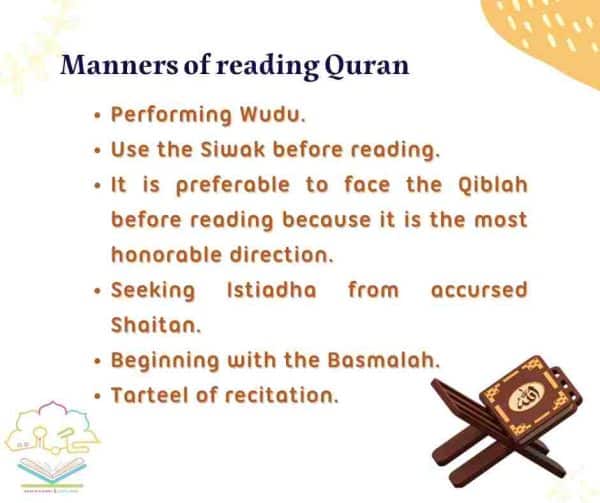 The Manners of Reading Quran: 18 Manners You Should do | Kalemat AlQuran